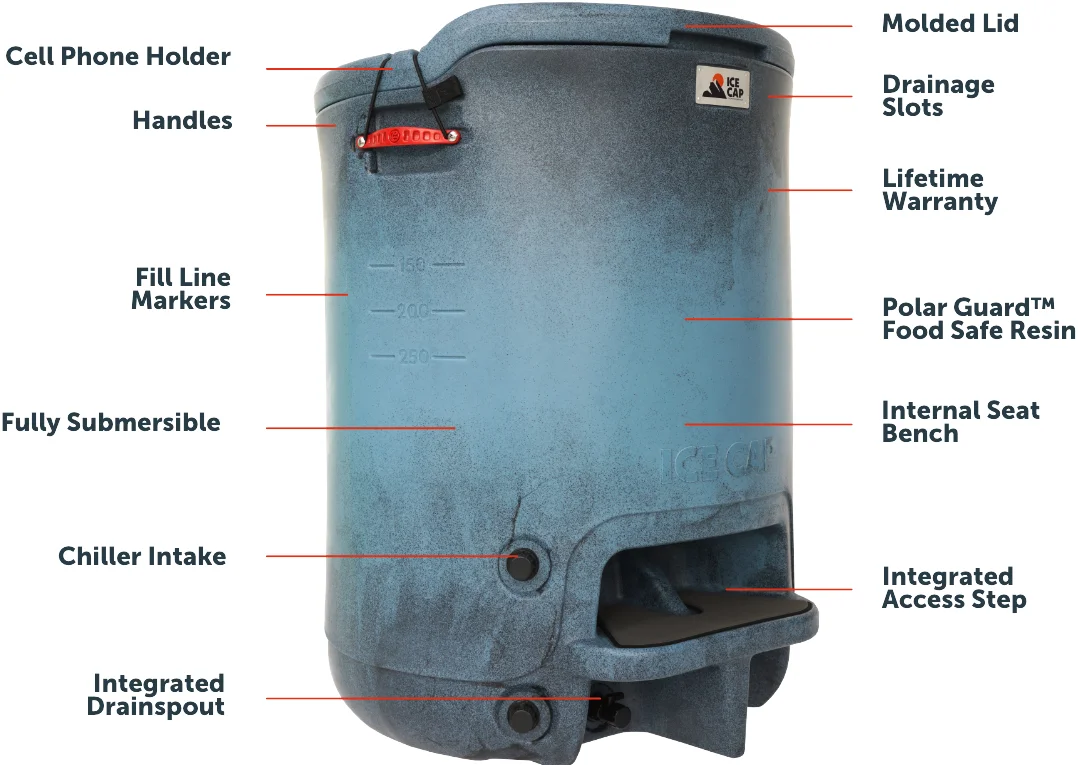 Vertical Cold Plunge Tubs - Ice Cap Cold Plunge™